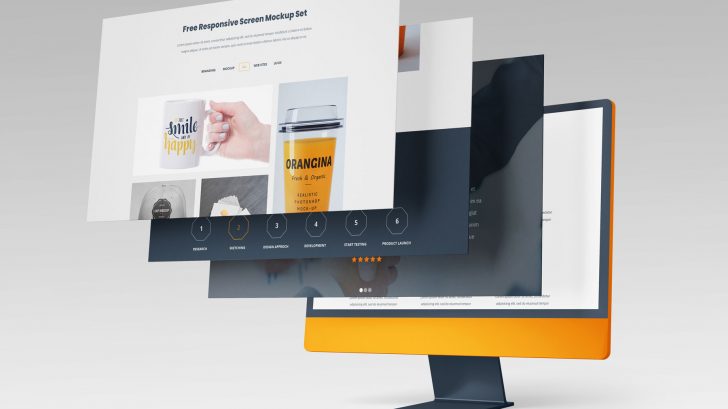 Free Website Branding Mockup PSD - PsFiles