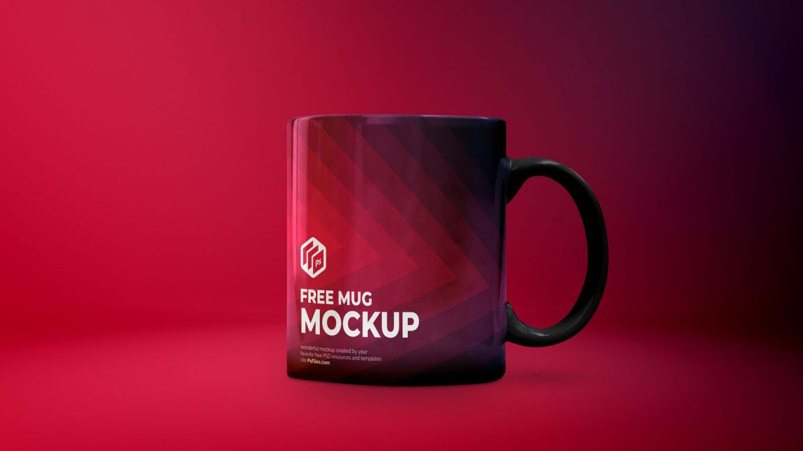 Free Floating Coffee Mug Mockup PSD - PsFiles