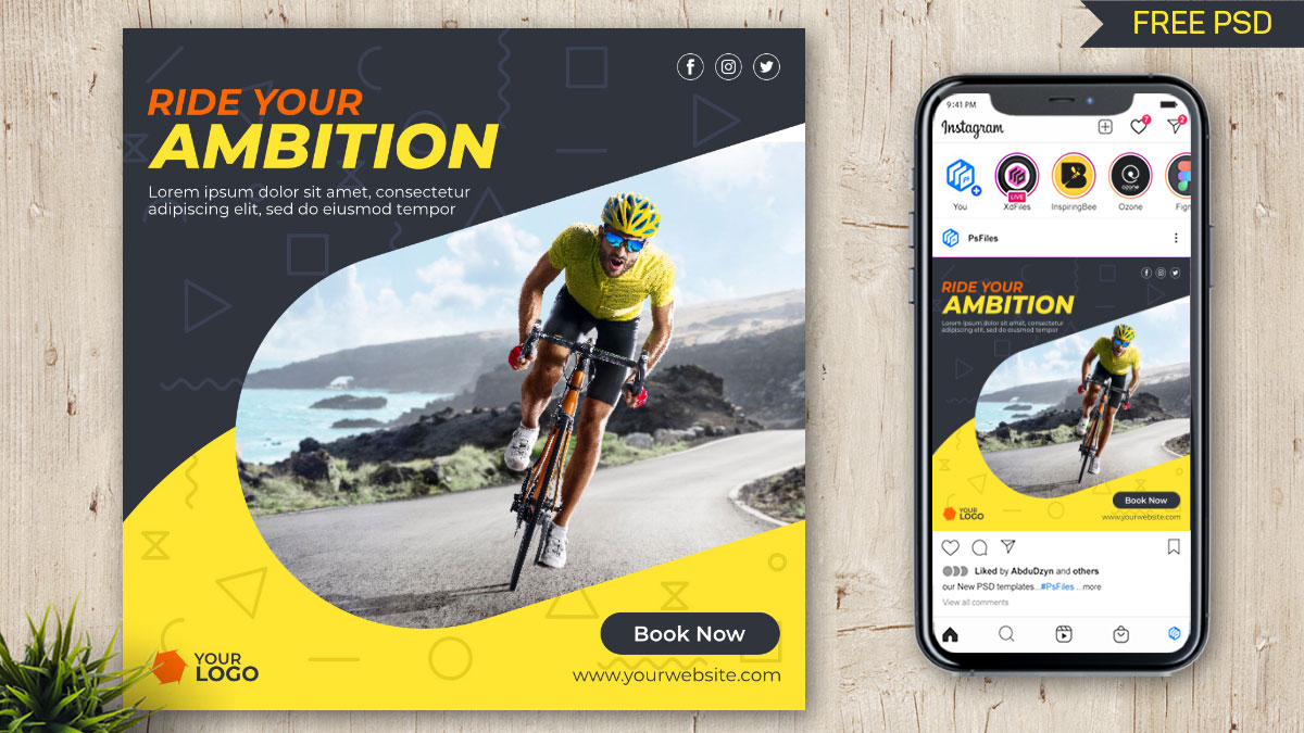 Free Digital Marketing Social Media Post Design Template PSD 04 - PsFiles
