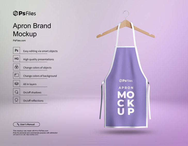 Realistic Free Apron Mockup PSD Template - PsFiles