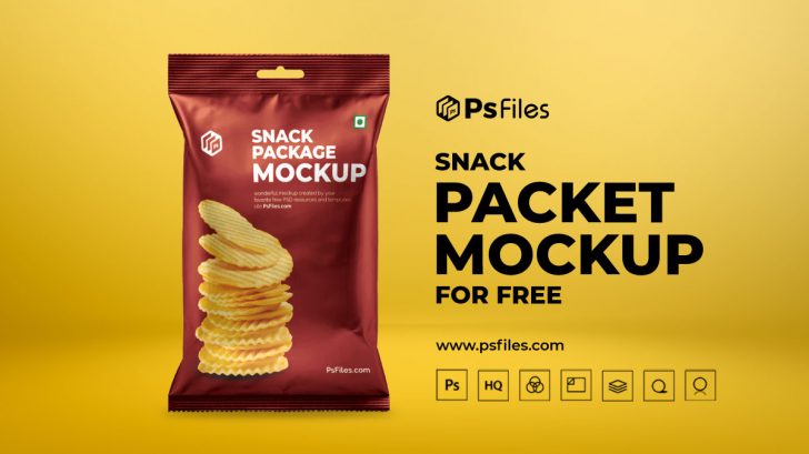 Free Chips Packet Design PSD Template - PsFiles