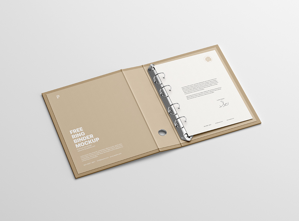 Free Ring Binder Mockups 2 PSD files - PsFiles