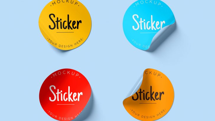 Free Personalized Label or Die Cut Sticker PSD Mockup - PsFiles