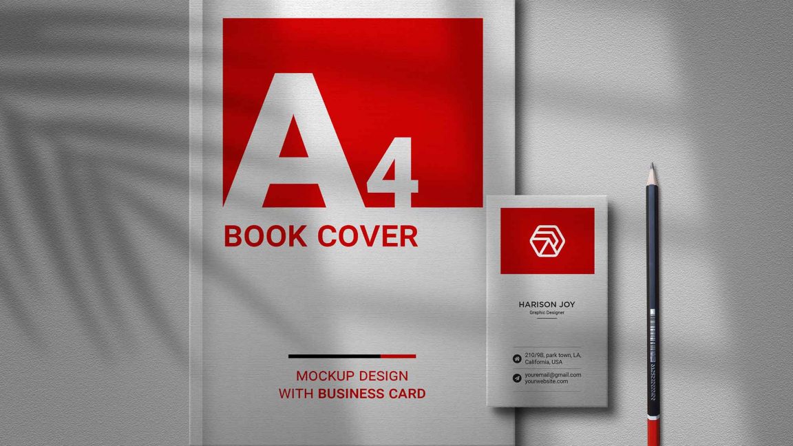 Free Hardcover Front and Back Book Mockup PSD - PsFiles