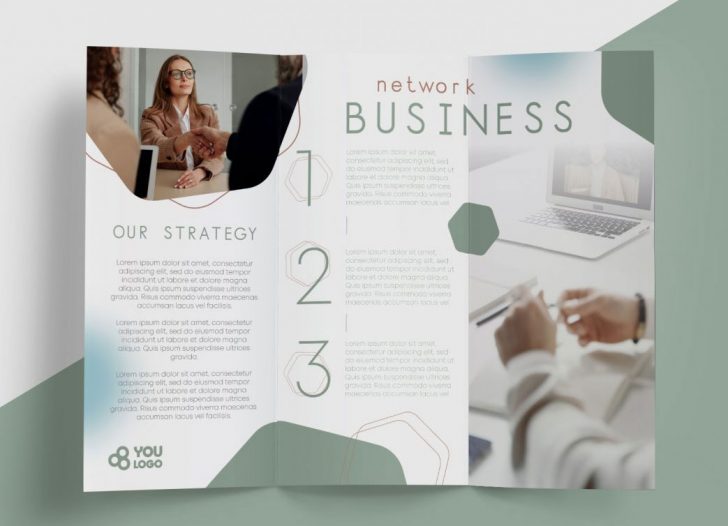 Free Tri-Fold Business Brochure PSD Template - PsFiles