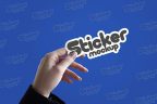 Free Die Cut Sticker Mockup PSD - PsFiles