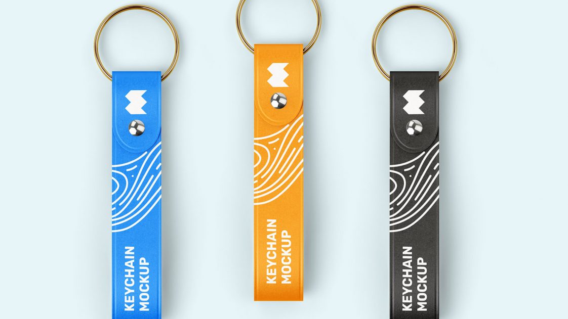 Free Round Keychain Logo Mockup PSD - PsFiles