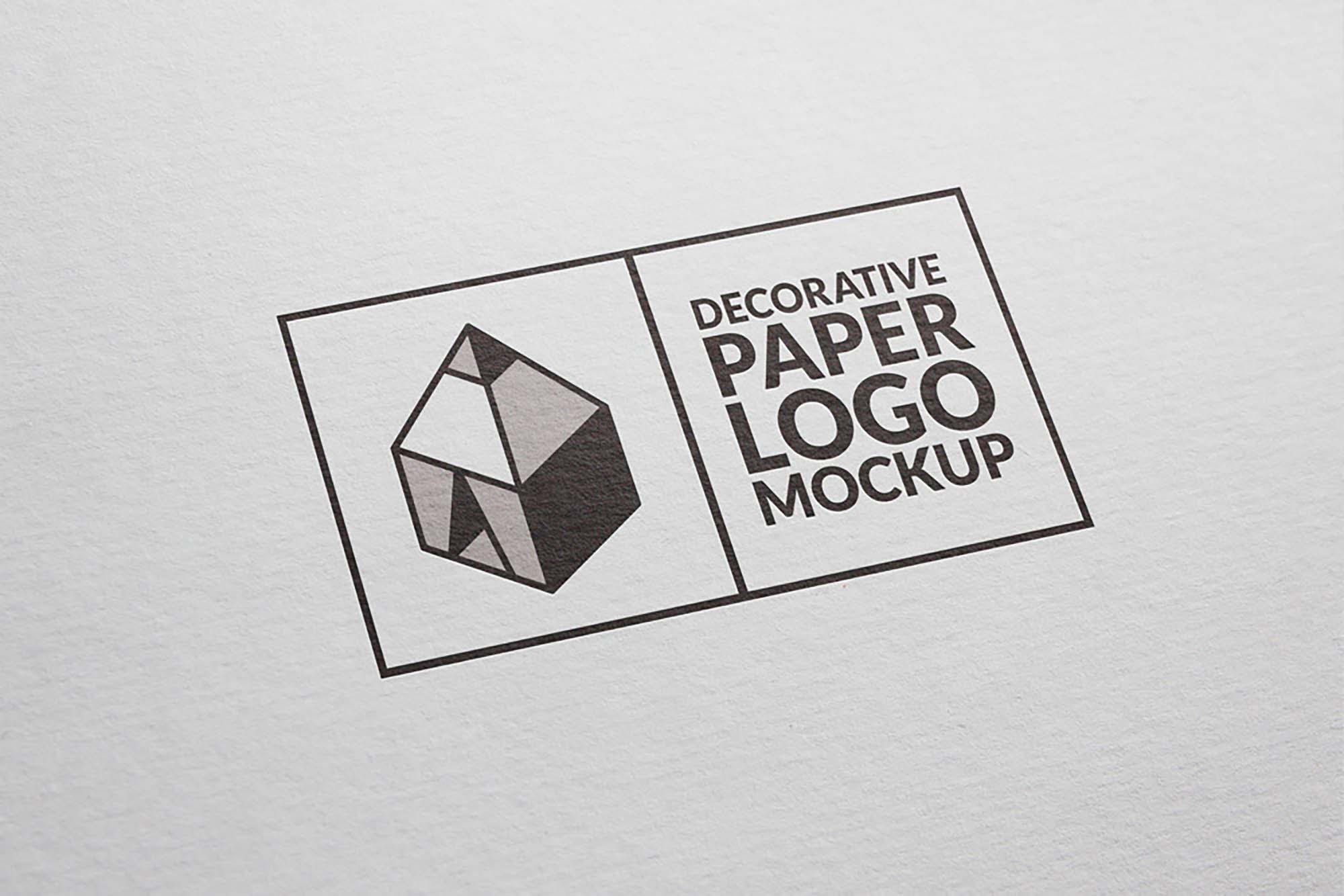 Free Texture Paper Logo Mockup PSD - PsFiles