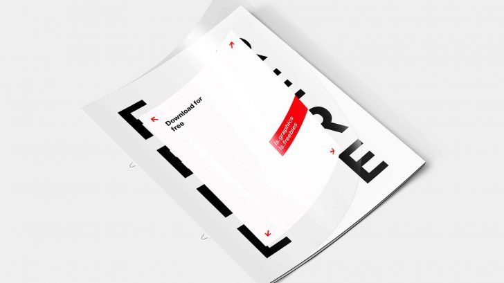 3 Free A4 Brochure Cover Mockup PSD set - PsFiles