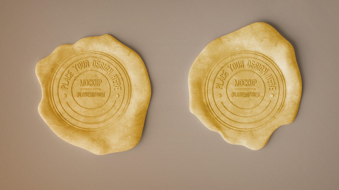 Corporate Round Stamp Mockup PSD - Free Mockups PSD | PsFiles