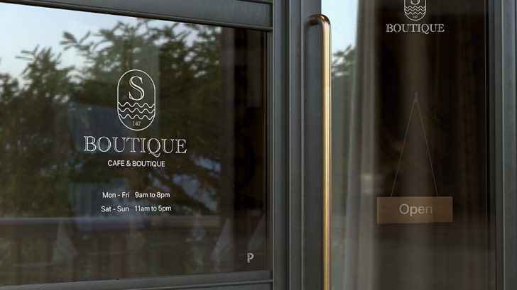 Free Window Logo Sticker Sign Mockup - Free Photoshop Files | PsFiles