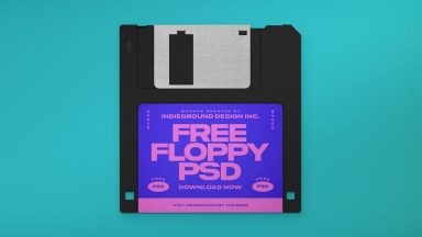 Free Floppy Disk Mockup PSD - PsFiles