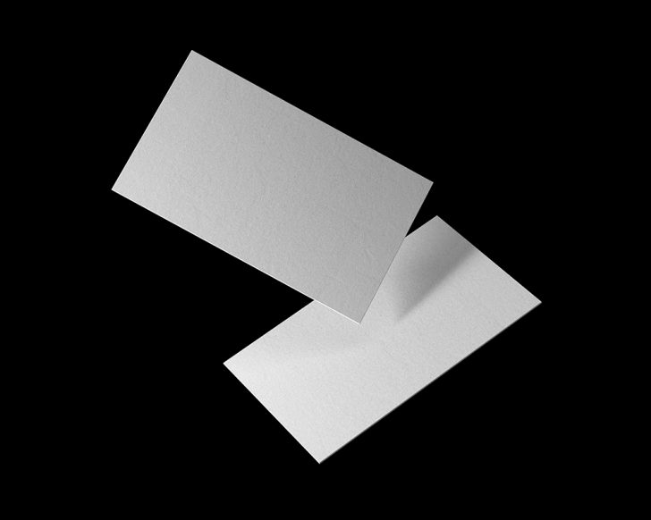 Free Floating Business Card Mockup - PsFiles