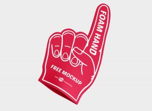 Free Foam Hand Mockup 3 PSD Set - PsFiles