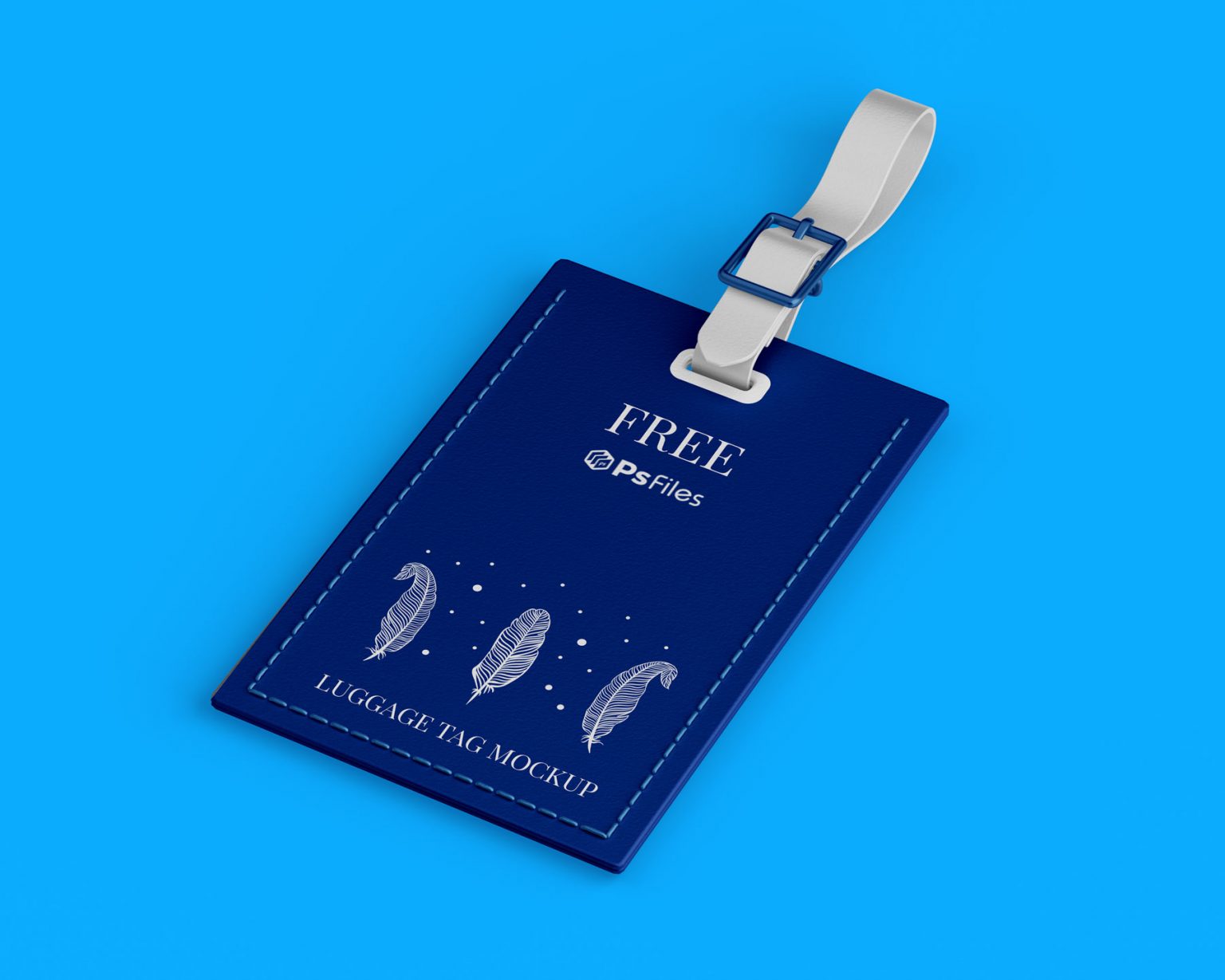 Free Luggage Bag Tag Mockup PSD Set - PsFiles