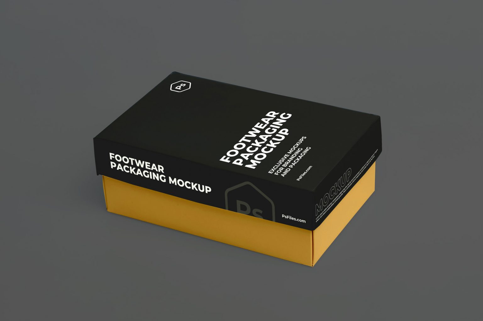 Free Footwear Packaging Box Mockup PSD - PsFiles