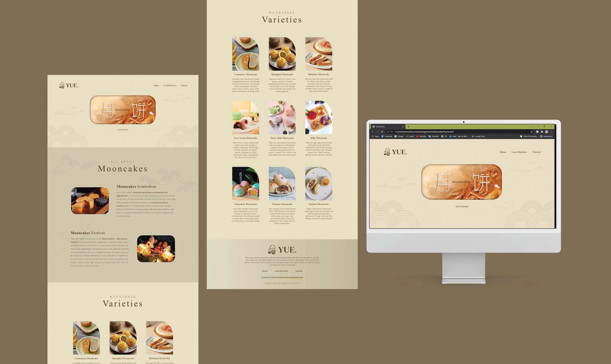Food Products Website PSD Template | YUE - PsFiles