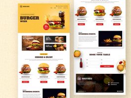 Free Fast Food Website Template PSD - PsFiles