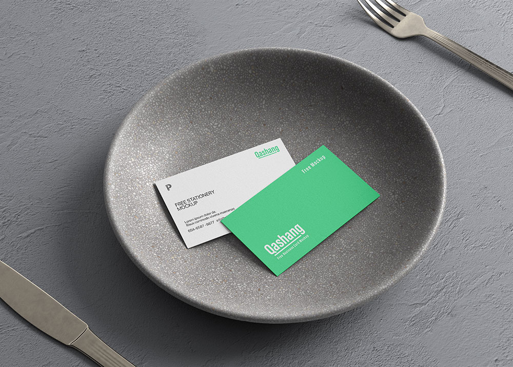 Free Identity Branding Business Card Mockup PSD- PsFiles