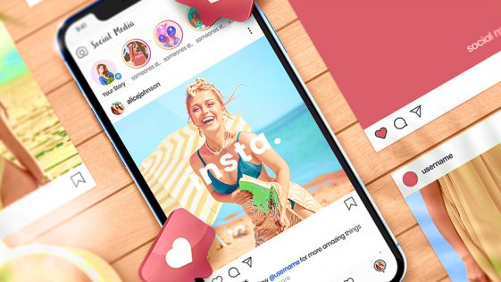 Free Free 3D Instagram Feed Mockup PSD PSD - Free Photoshop PsFiles