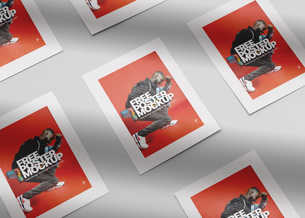 Free Isometric Paper Mockup PSD - PsFiles