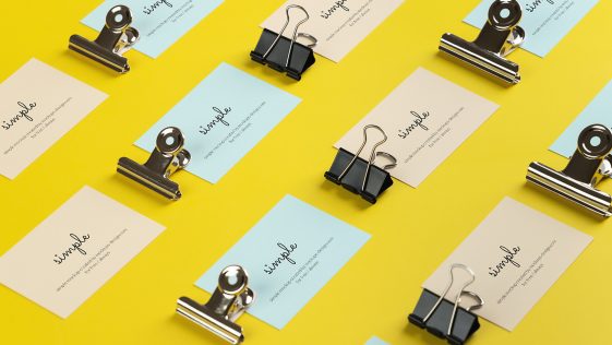 Free Grid Business Cards Mockup PSD - PsFiles