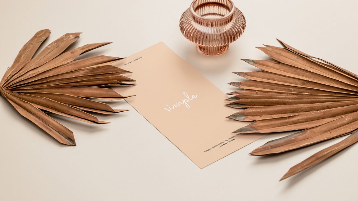 Free DL Size Narrow Brochure Book Mockup PSD - PsFiles