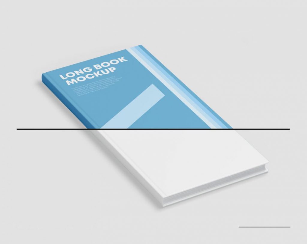 Free Long Rectangle Book Mockup PSD Set - PsFiles