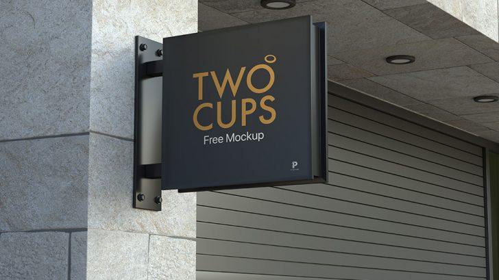 Free 3D Signage Mockup PSD - PsFiles