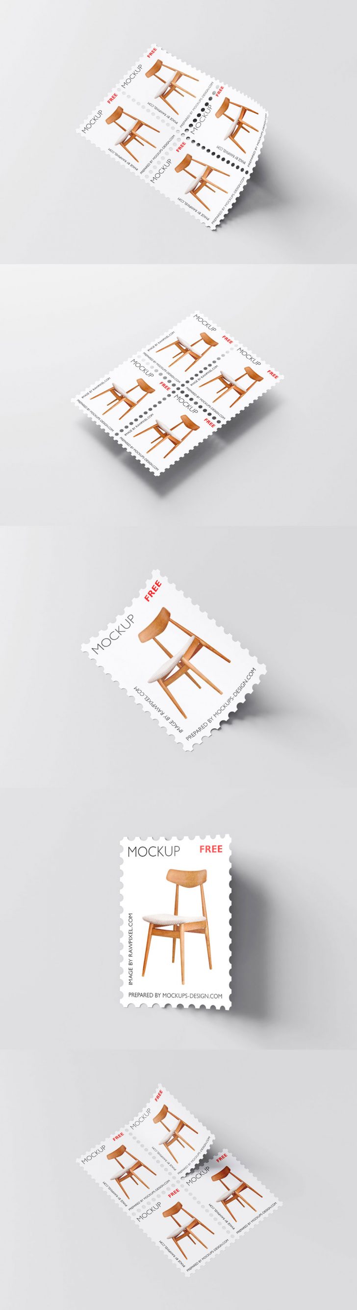 Free Postage Stamp Mockup PSD set - PsFiles
