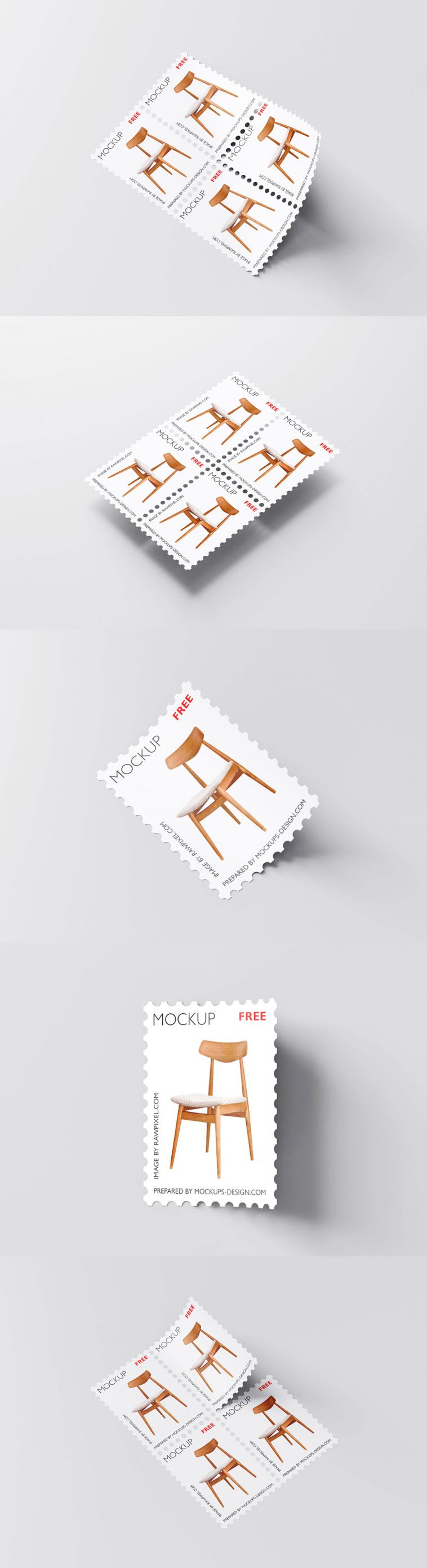 Free Postage Stamp Mockup PSD set - PsFiles