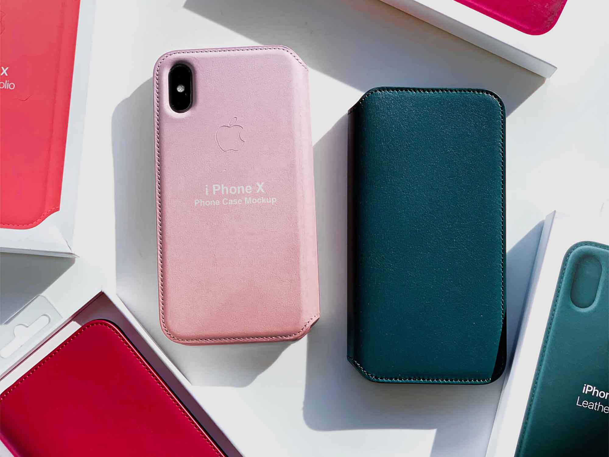 Free iPhone X Pouch Case Mockup PSD - PsFiles