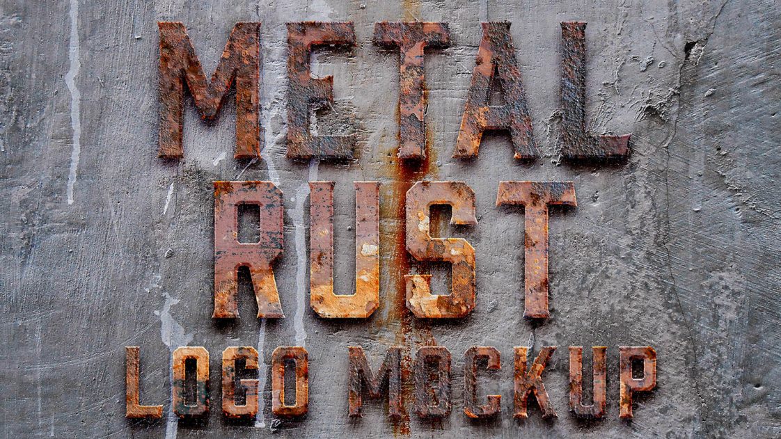 Free 3D Metal Logo Mockup PSD - PsFiles
