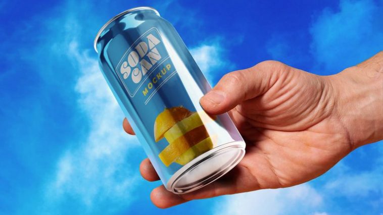 Free Coca Cola TinCan Mockup - Free Photoshop PSD files | PsFiles