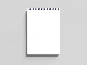 Free A5 Cover Notebook Mockup PSD - PsFiles