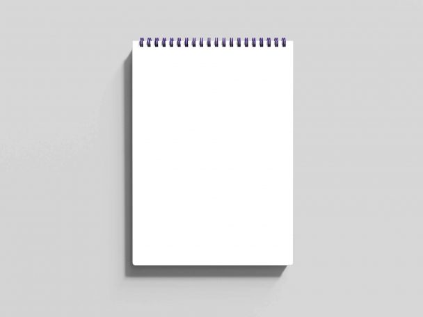 Free A5 Cover Notebook Mockup PSD - PsFiles