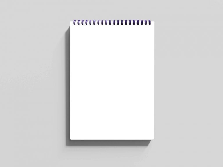 Free A5 Cover Notebook Mockup PSD - PsFiles