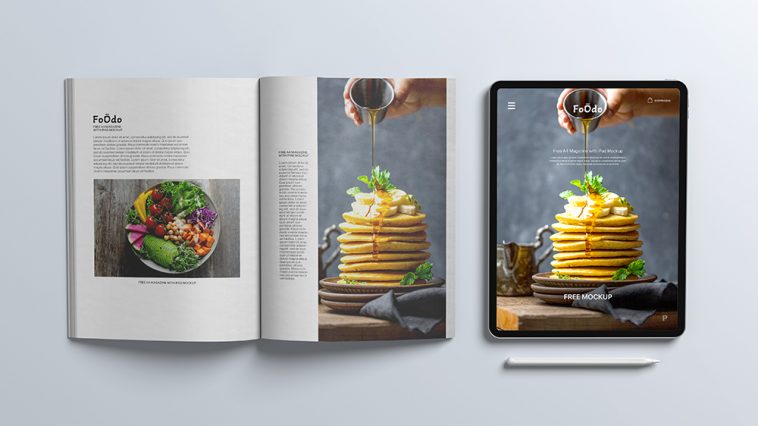 Free Hand Holding iPad Mockup PSD - PsFiles