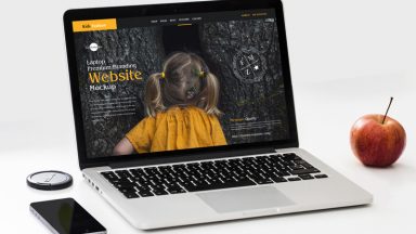 Free Laptop Back Cover Mockup PSD - PsFiles