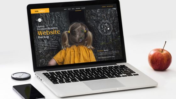 Free Laptop Back Cover Mockup PSD - PsFiles