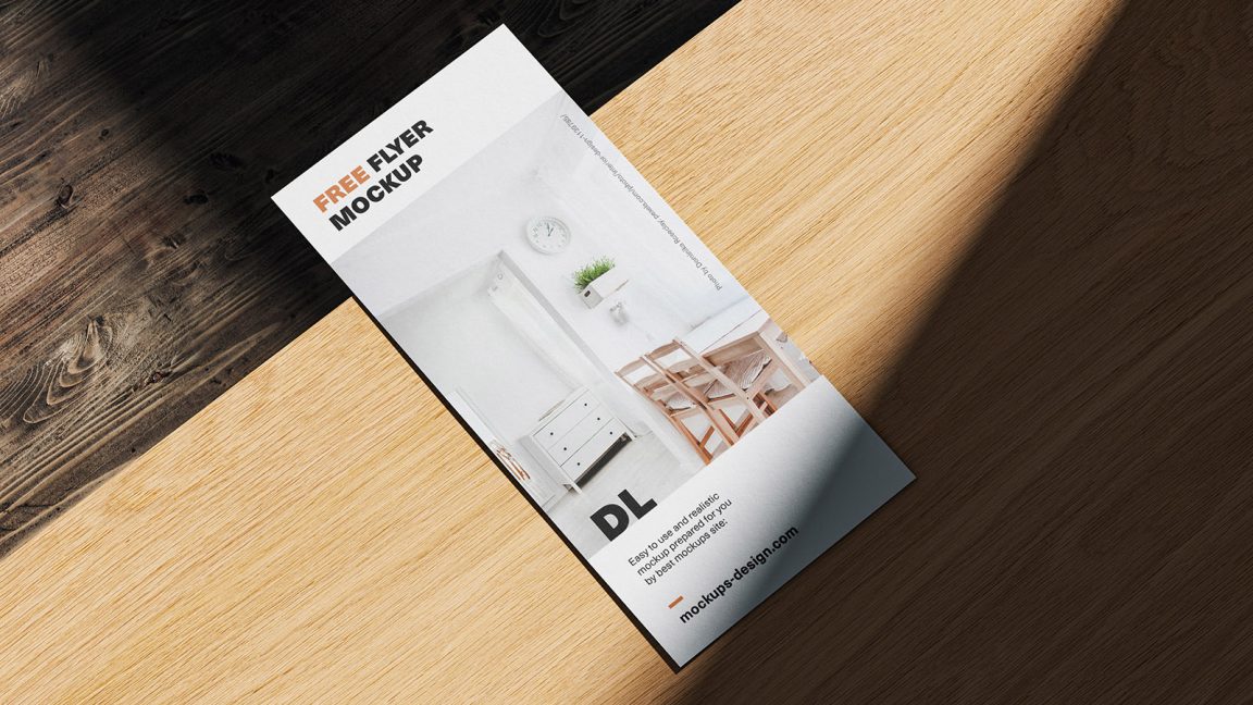 Free DL Flyer Mockup PSD Set (6 Renders) - PsFiles