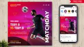 Soccer League Match Sports Instagram Post Design Template Free Psd