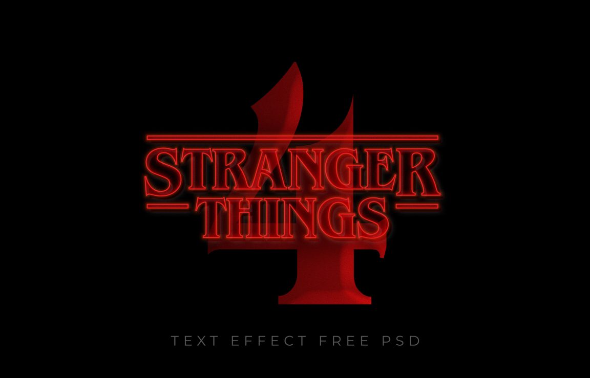 Stranger Things 4 Text Effect Free Psd Psfiles