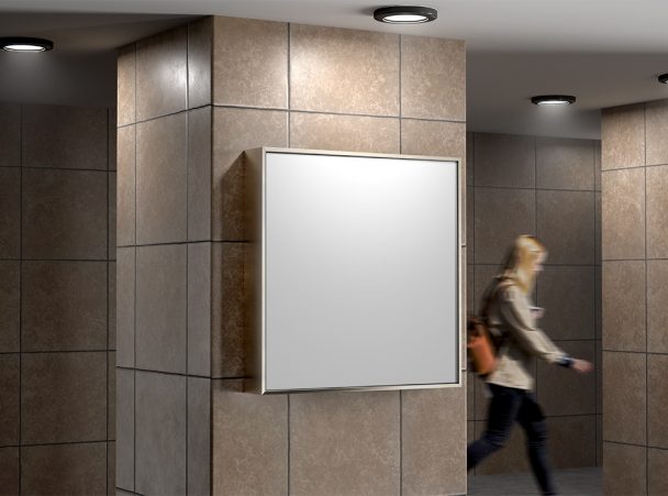 Free Square Indoor Signage Mockup PSD - PsFiles