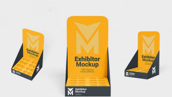 Indoor Product Rack Display Stand Free Mockup - PsFiles