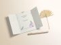 Free Gate Fold Envelope with Card Mockup - PsFiles