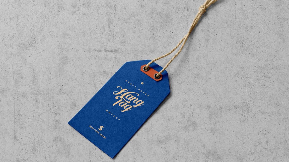 Free Cloth Price Tags Mockup PSD - PsFiles