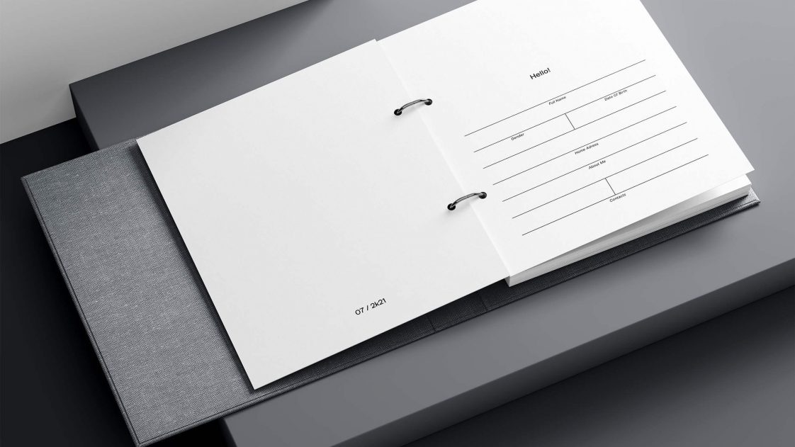 Free Free Flap Folder Mockup PSD - PsFiles