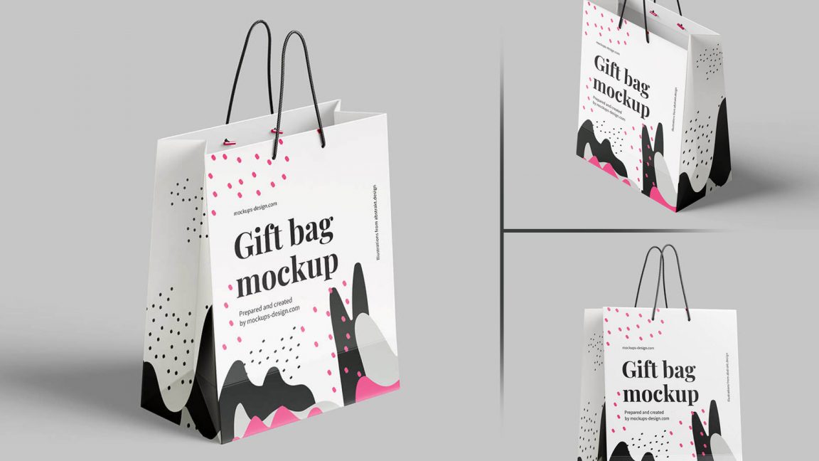 Free Shopping Paper Bag PSD Mockup - PsFiles