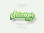 Free Sticker style Photoshop Text Effect PSD - PsFiles